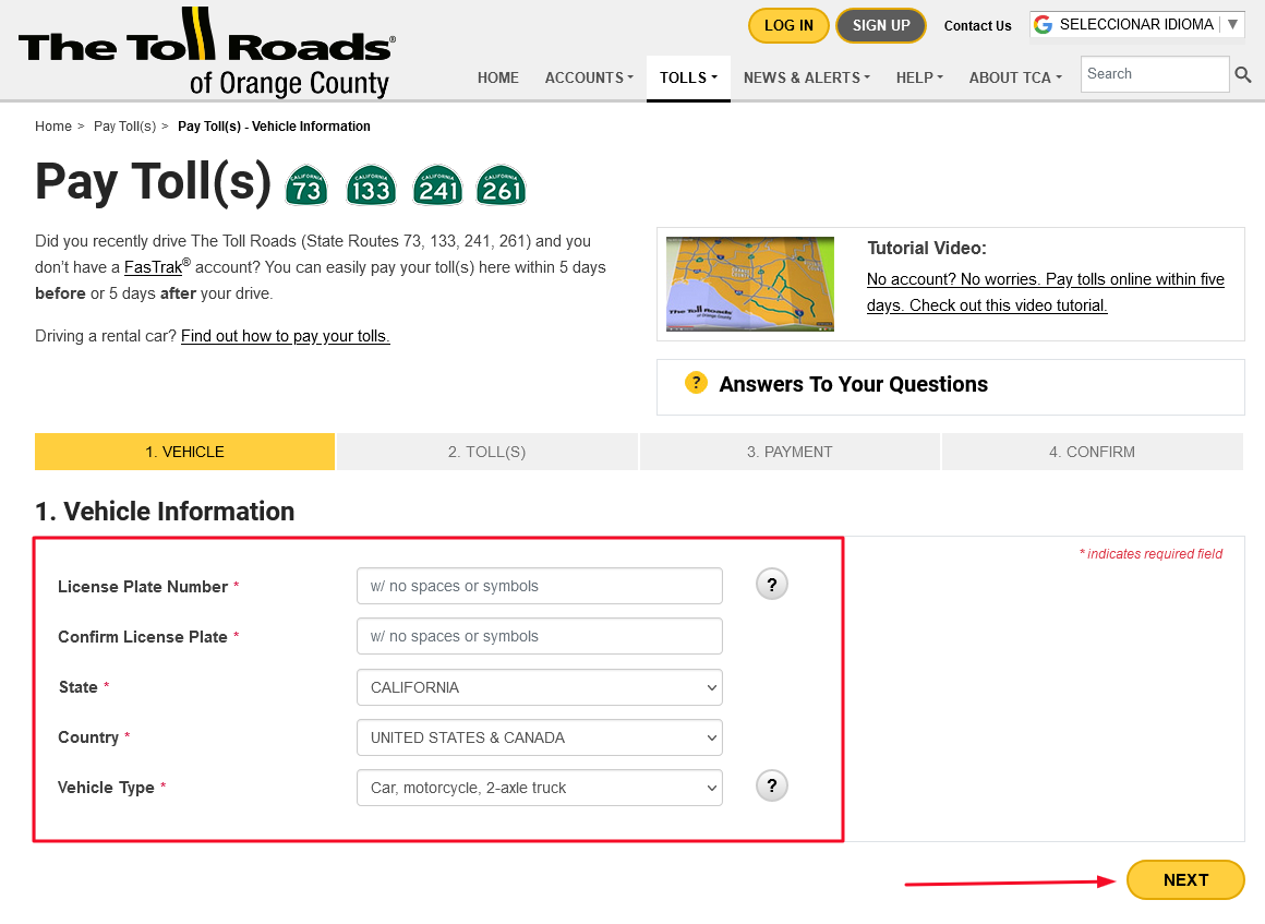¿Cómo saber si debo un toll en California? - PagarToll
